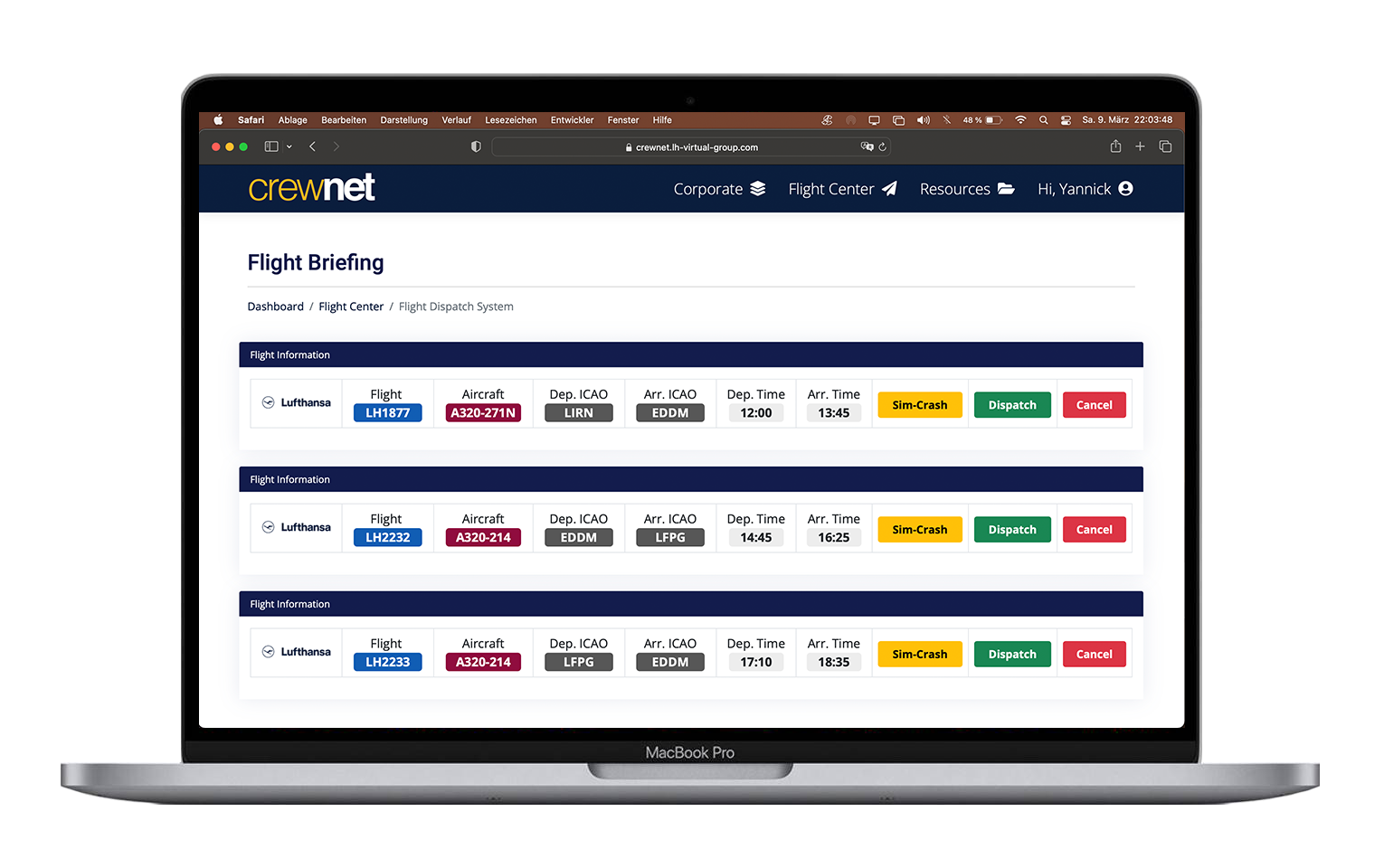 LH Virtual Group | We. Love. Flying.